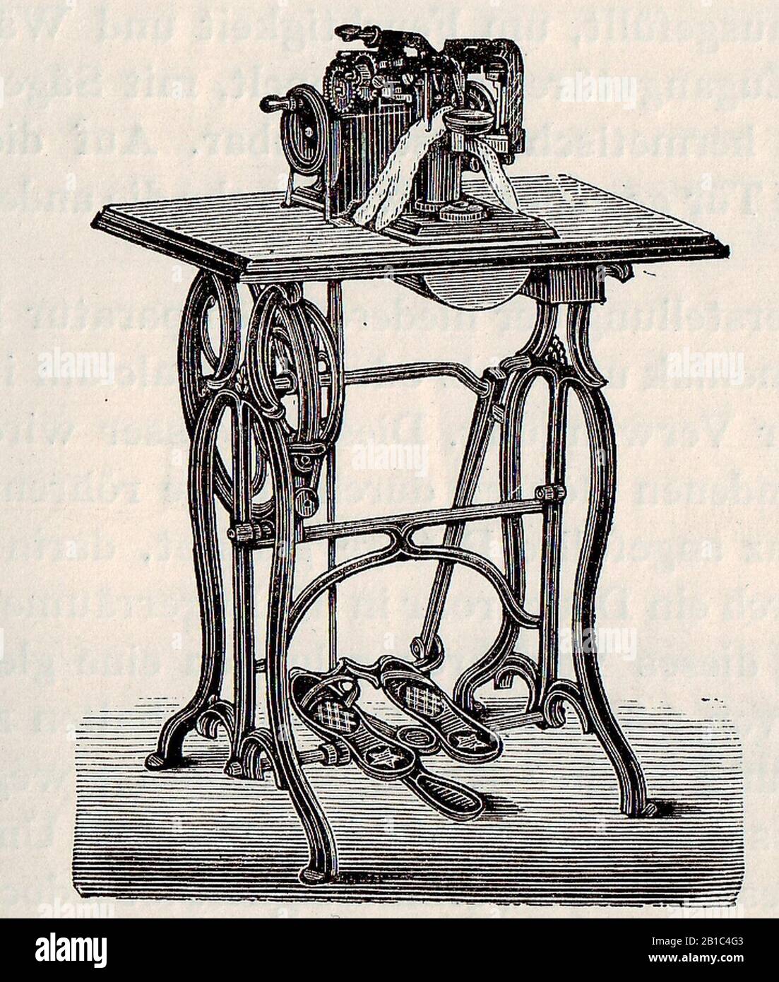 Fur sewing machine (c 1900 Stock Photo - Alamy
