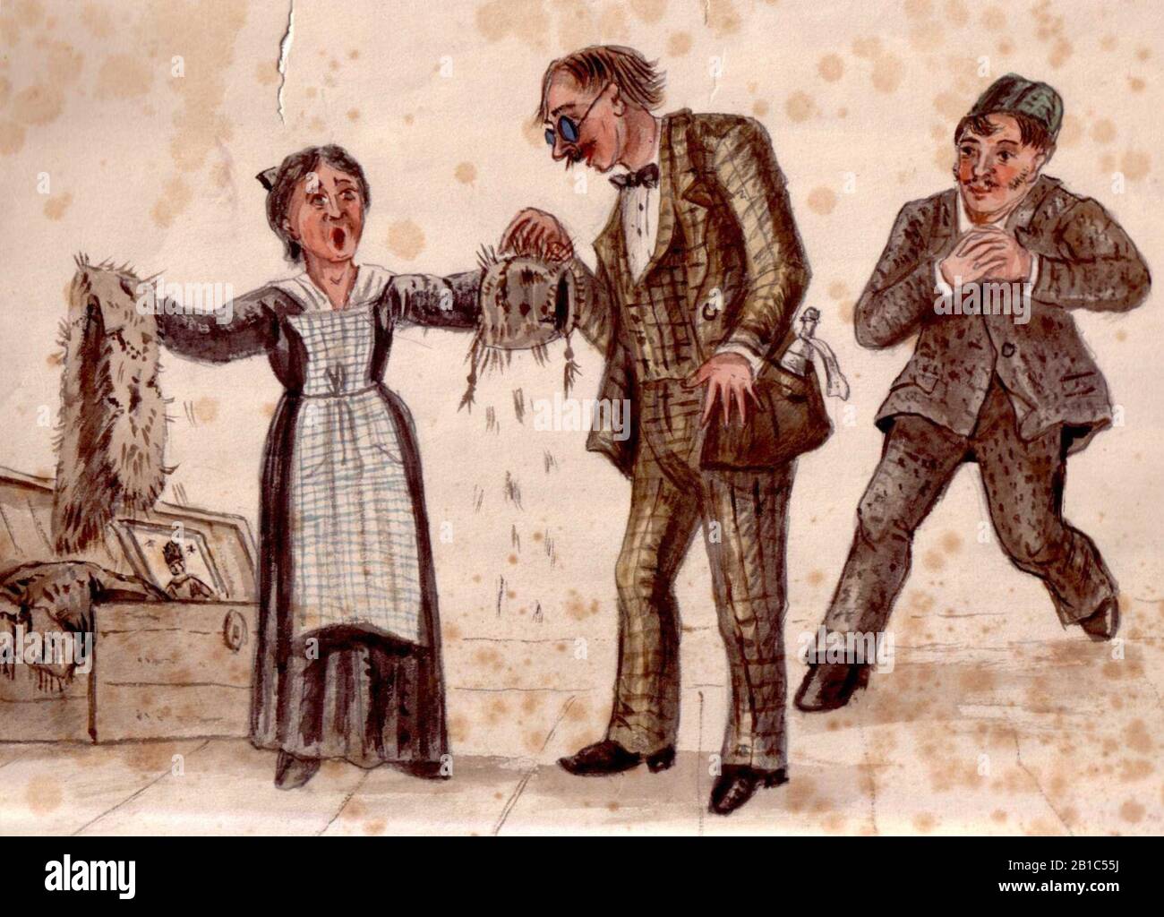 Vintage furrier hi-res stock photography and images - Alamy