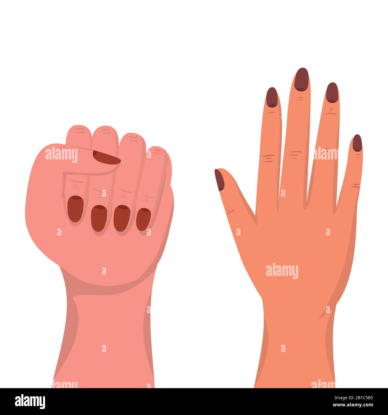 Isolated female hands vector design Stock Vector Image & Art - Alamy