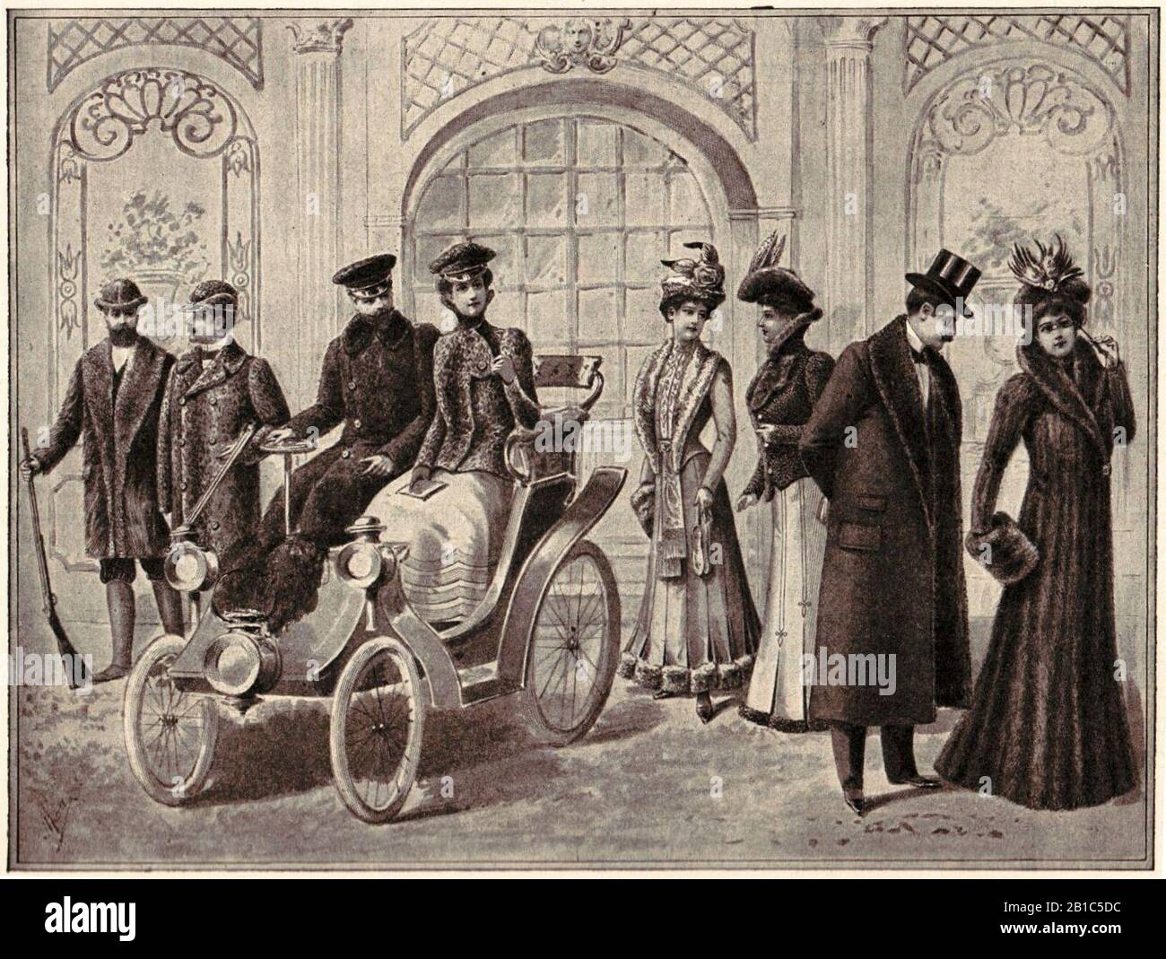 Furs world-fair 1900 Stock Photo - Alamy