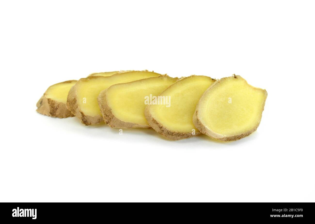 Ginger isolated. Fresh ginger on white background, raw material for ...