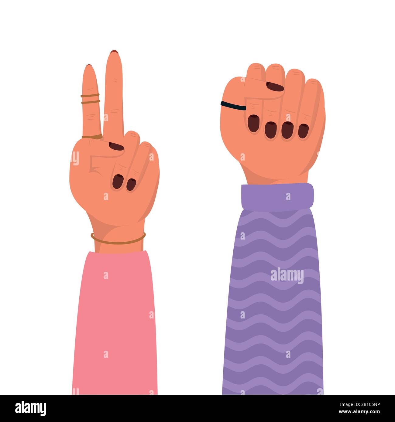 Isolated female hands vector design Stock Vector Image & Art - Alamy