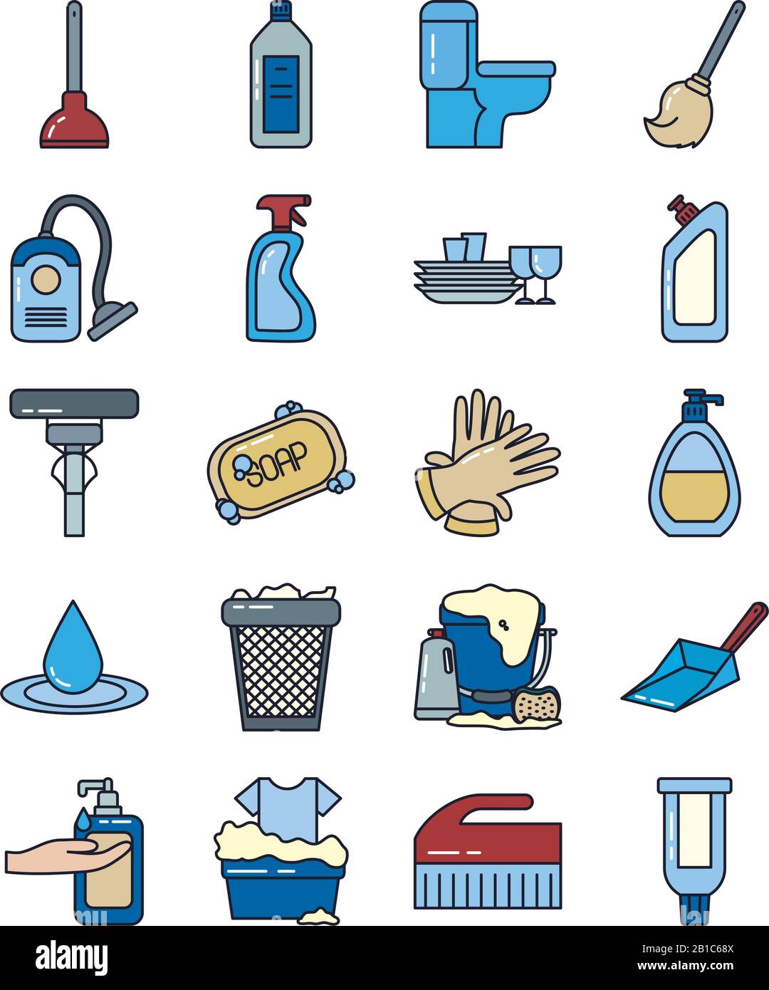 Housekeeping picker Stock Vector Images - Alamy