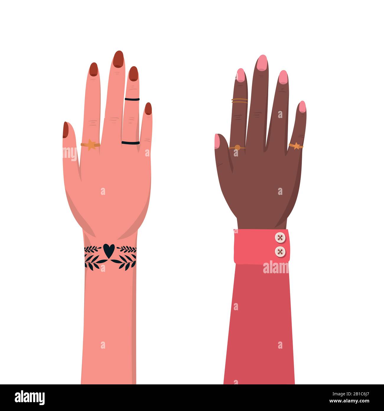 Isolated female hands vector design Stock Vector Image & Art - Alamy