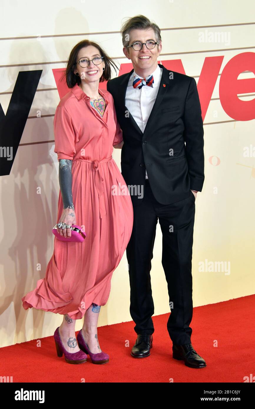 London, UK. 24th Feb, 2020. Samantha Stevenson and Gareth Malone attend ...