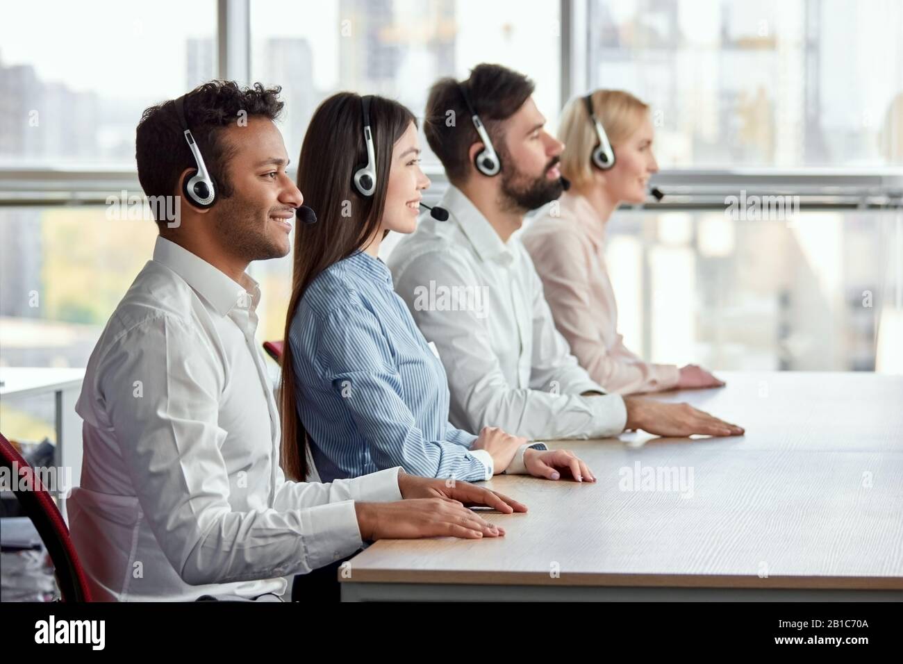 Group of operators hi-res stock photography and images - Alamy