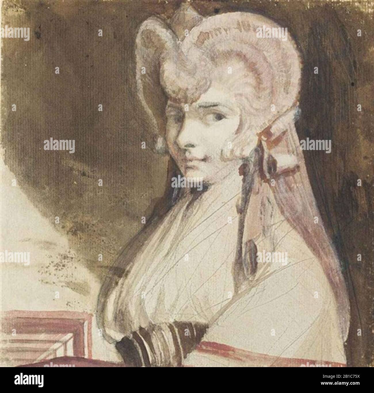 Füssli - Lady Constance Portrait of the artist's wife Stock Photo - Alamy