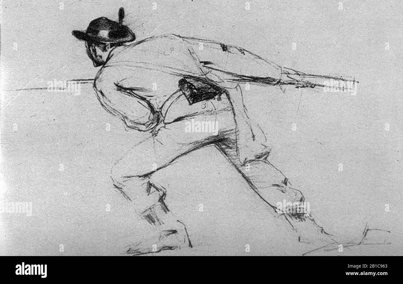 G D Mirea-Soldat in atac Stock Photo - Alamy