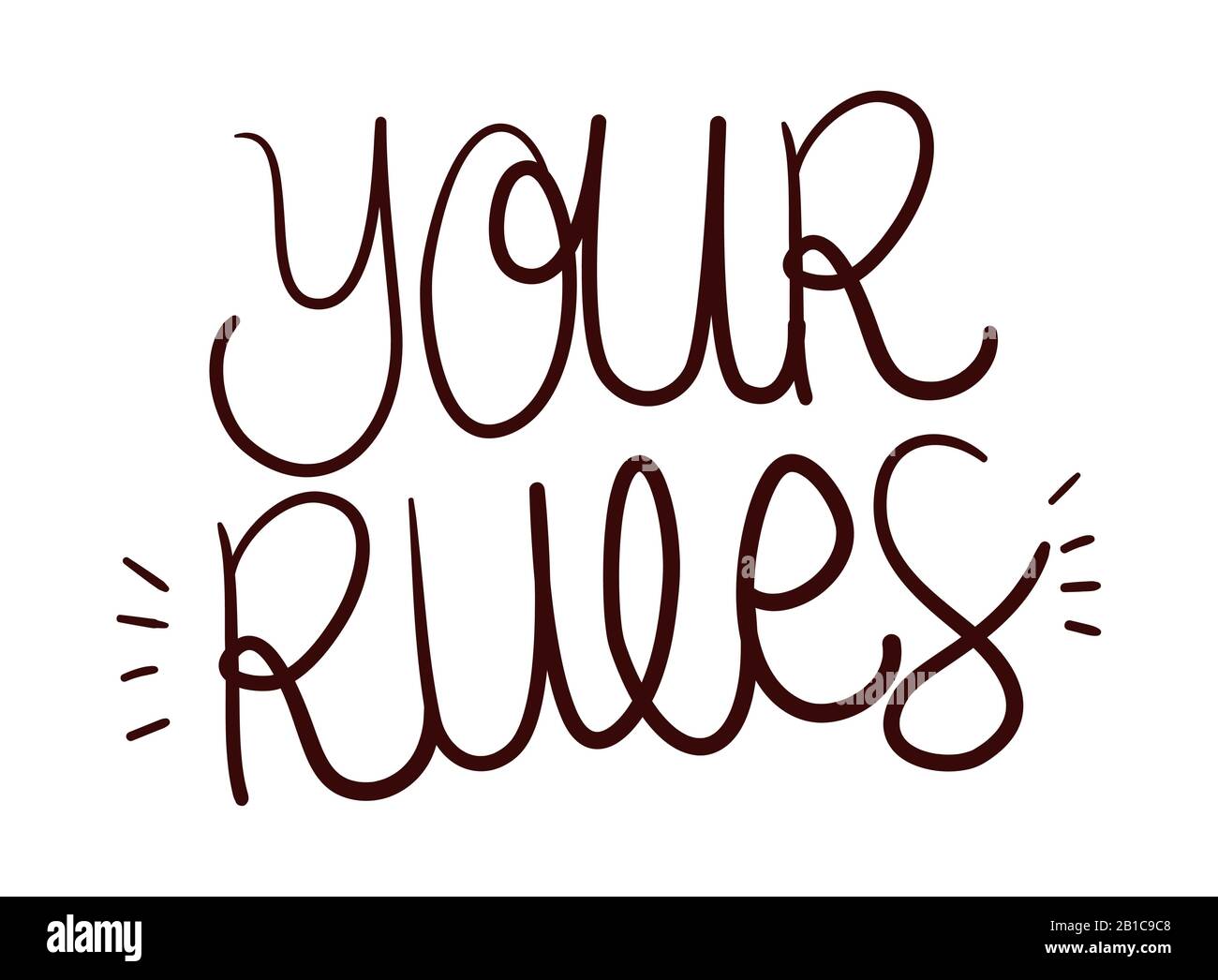 your rules text of women empowerment vector design Stock Vector Image ...