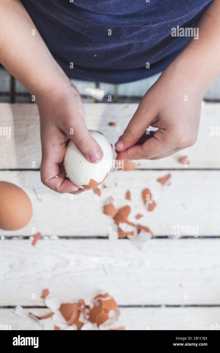 Child boiled egg hi-res stock photography and images - Alamy