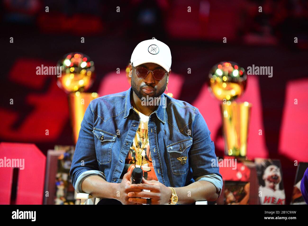 Miami, FL, USA. 23rd Feb, 2020. Dwyane Wade discusses creating Wade ...