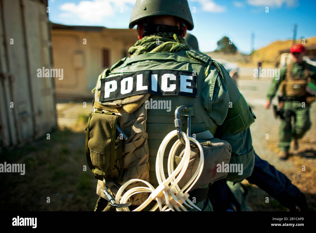 Male police officer at a training facility Stock Photo - Alamy