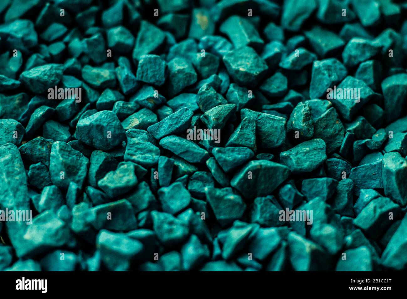 Decor, surface and nature concept - Emerald green stone pebbles as ...