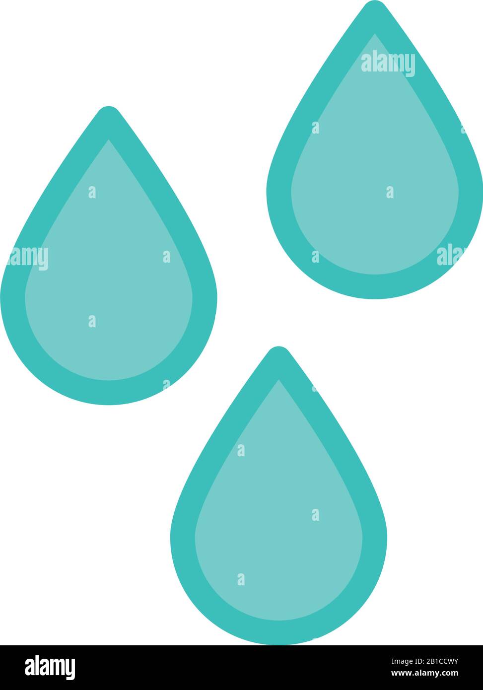 Isolated milk drops dou color style icon vector design Stock Vector ...