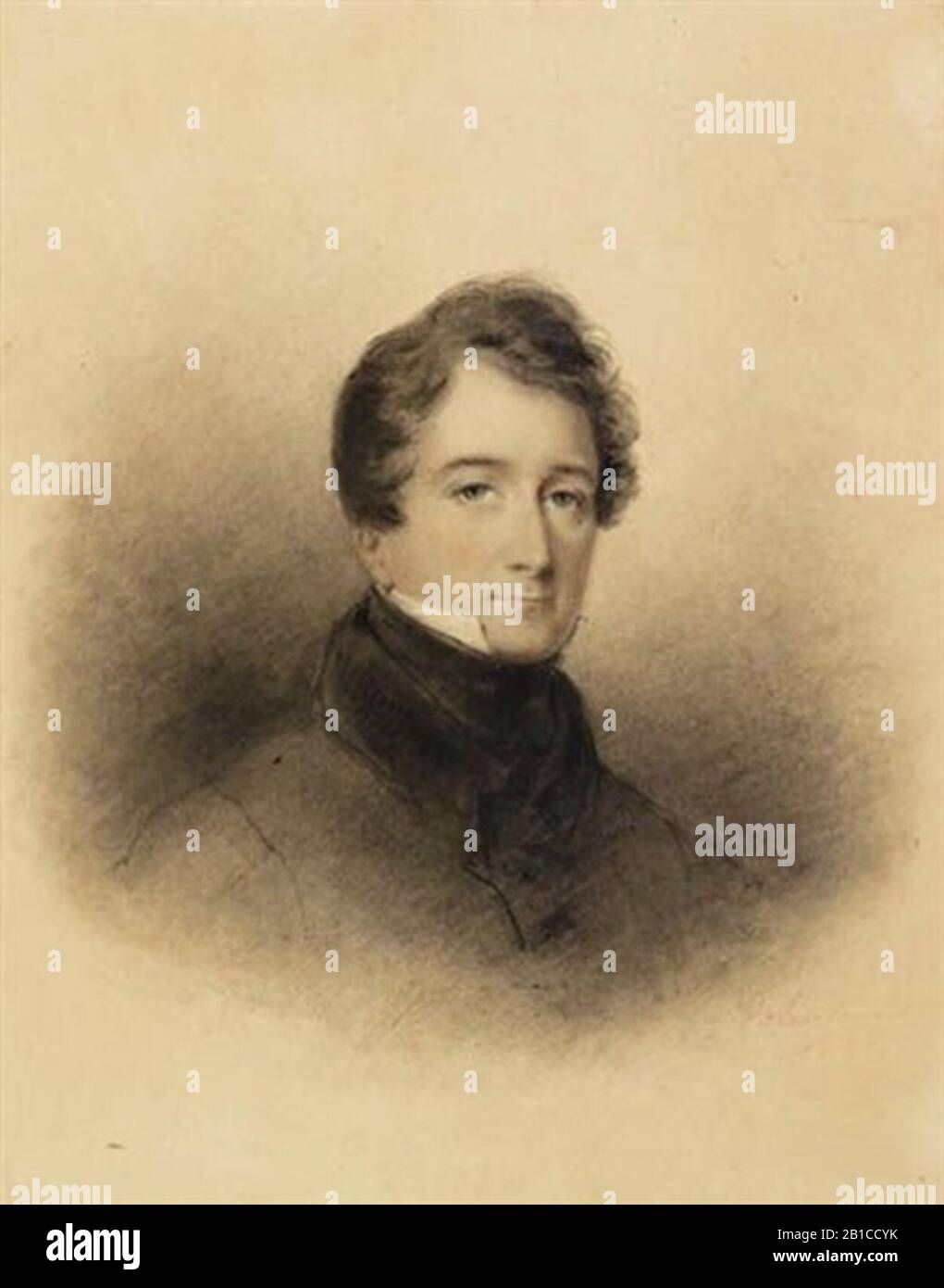 Gabriel Delessert (1786-1858) portrait présumé Stock Photo - Alamy
