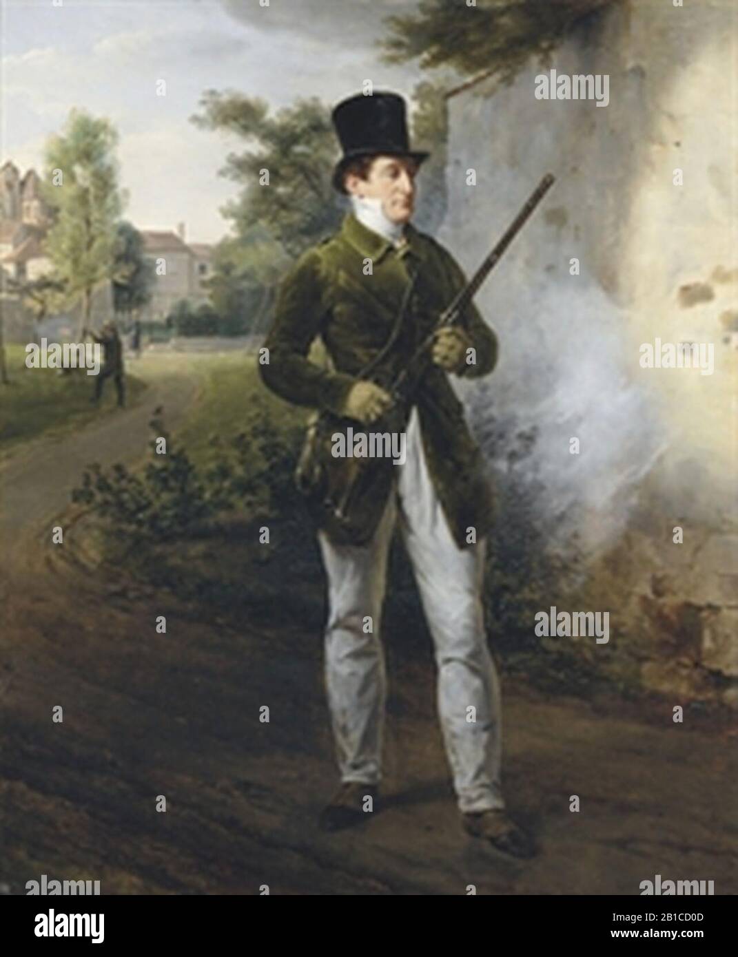 Gabriel Delessert en tenue de chasse Stock Photo - Alamy