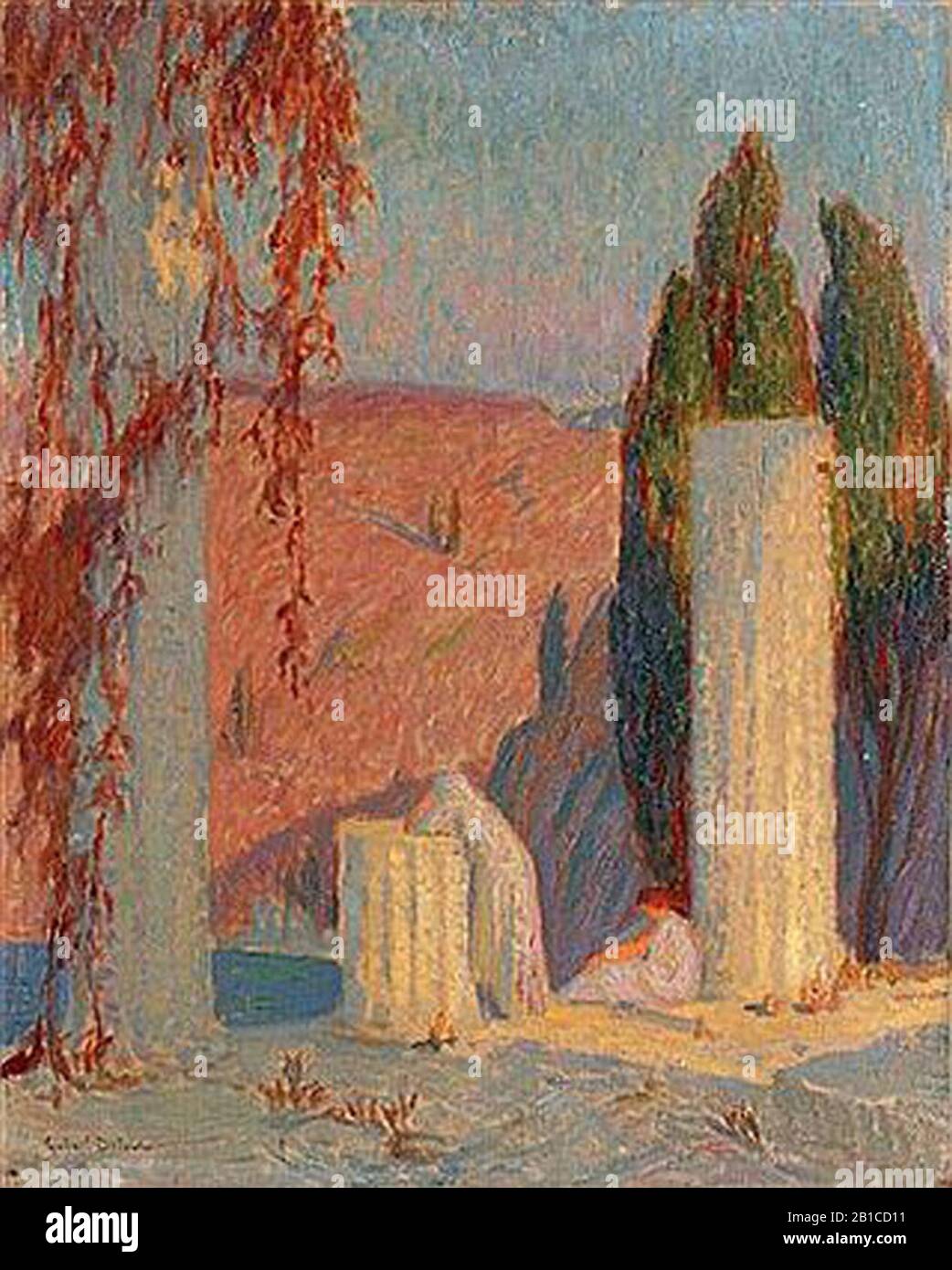 Gabriel Deluc - Rêverie dans les ruine Stock Photo - Alamy