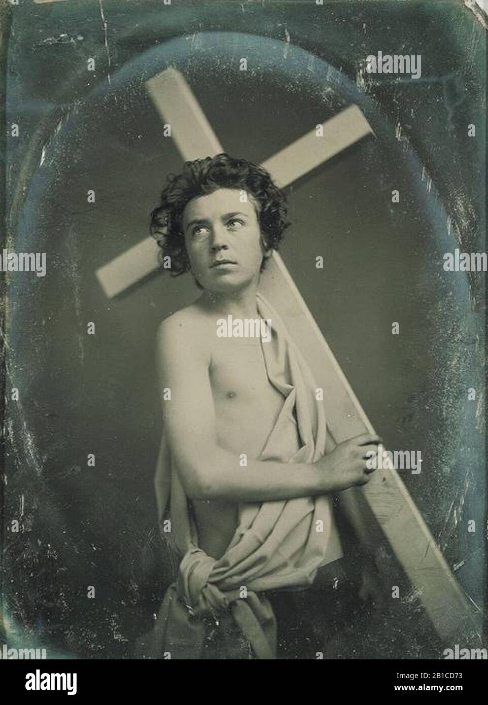 Gabriel Harrison The Infant Savior bearing the cross Stock Photo - Alamy