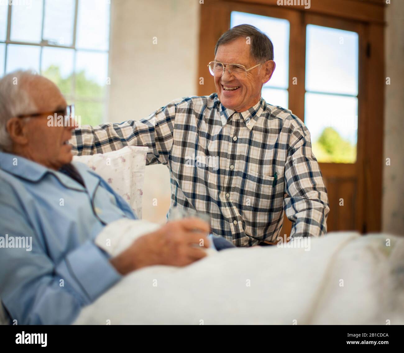 Man visiting friends house hi-res stock photography and images - Alamy