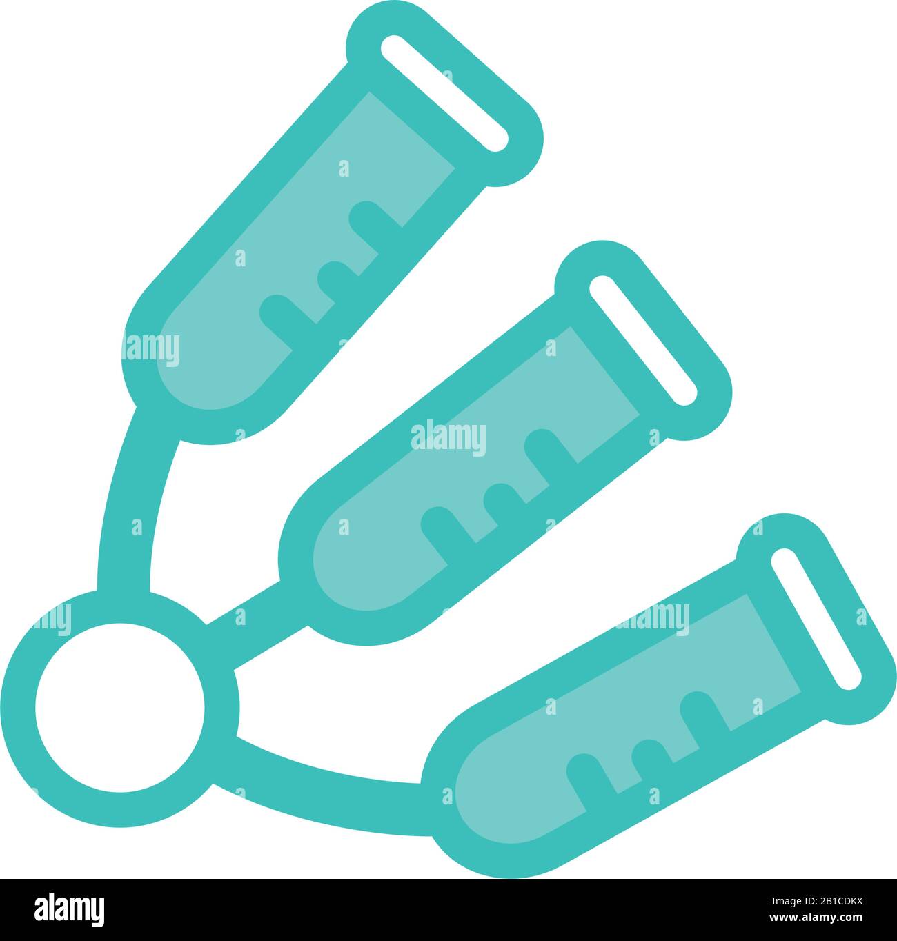 Isolated milk udders tubes dou color style icon vector design Stock ...