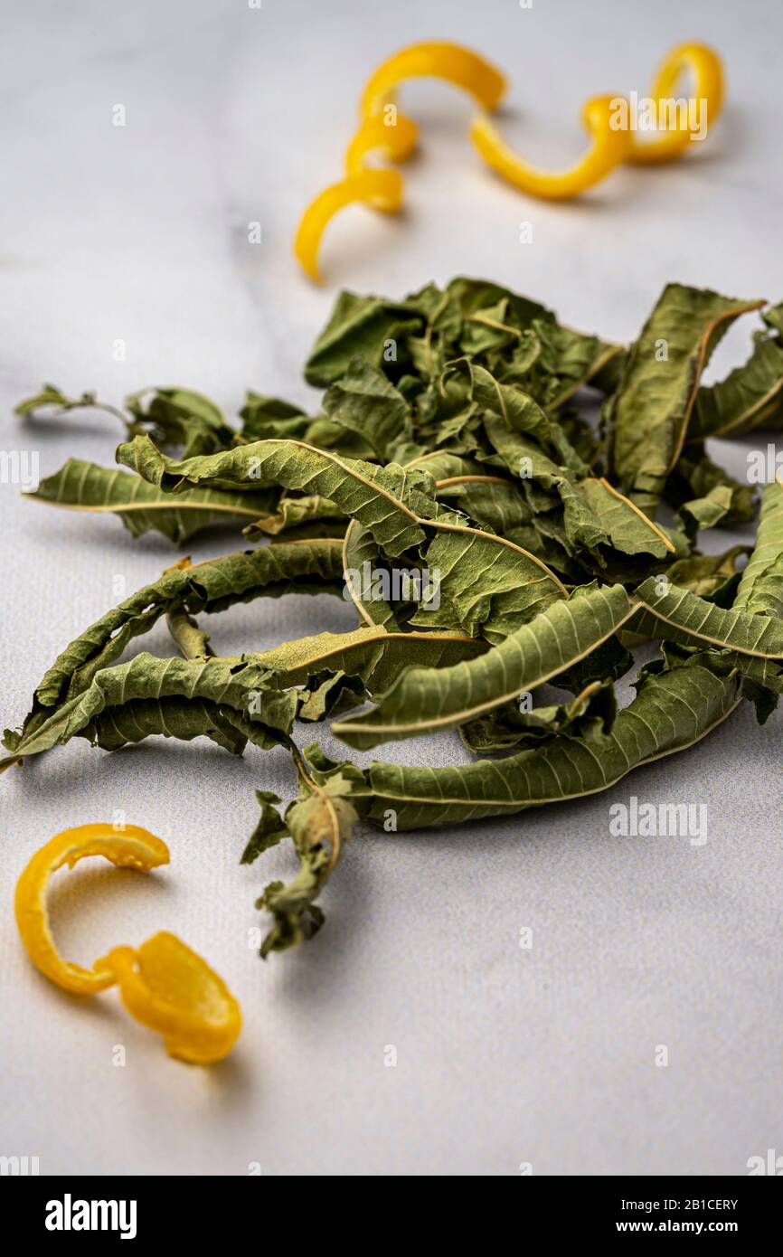 Greek Lemon Verbena tea Stock Photo - Alamy
