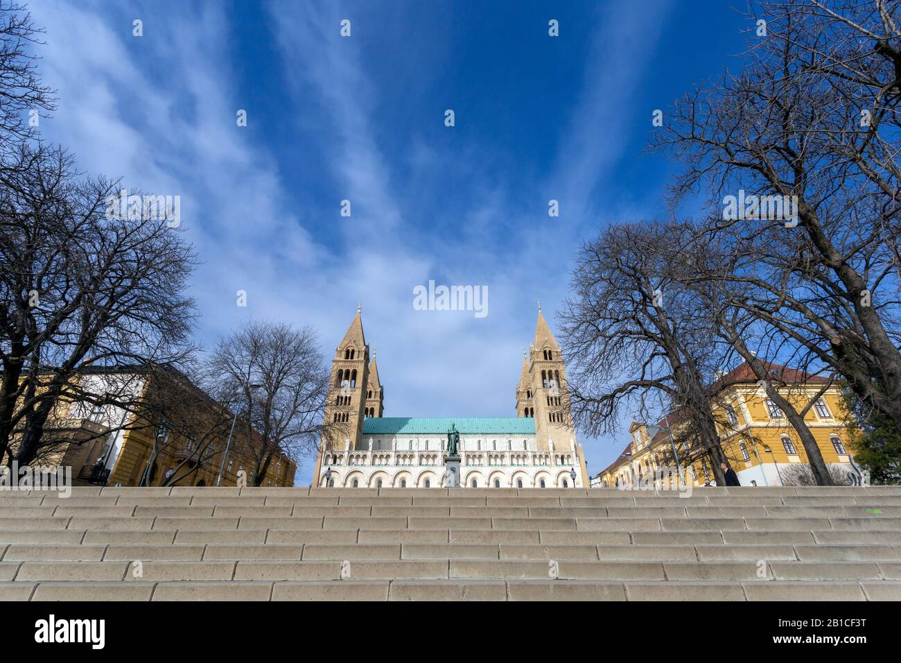 Sts. Peter and Paul's Cathedral Basilica or the Pecs Cathedral in Pecs ...