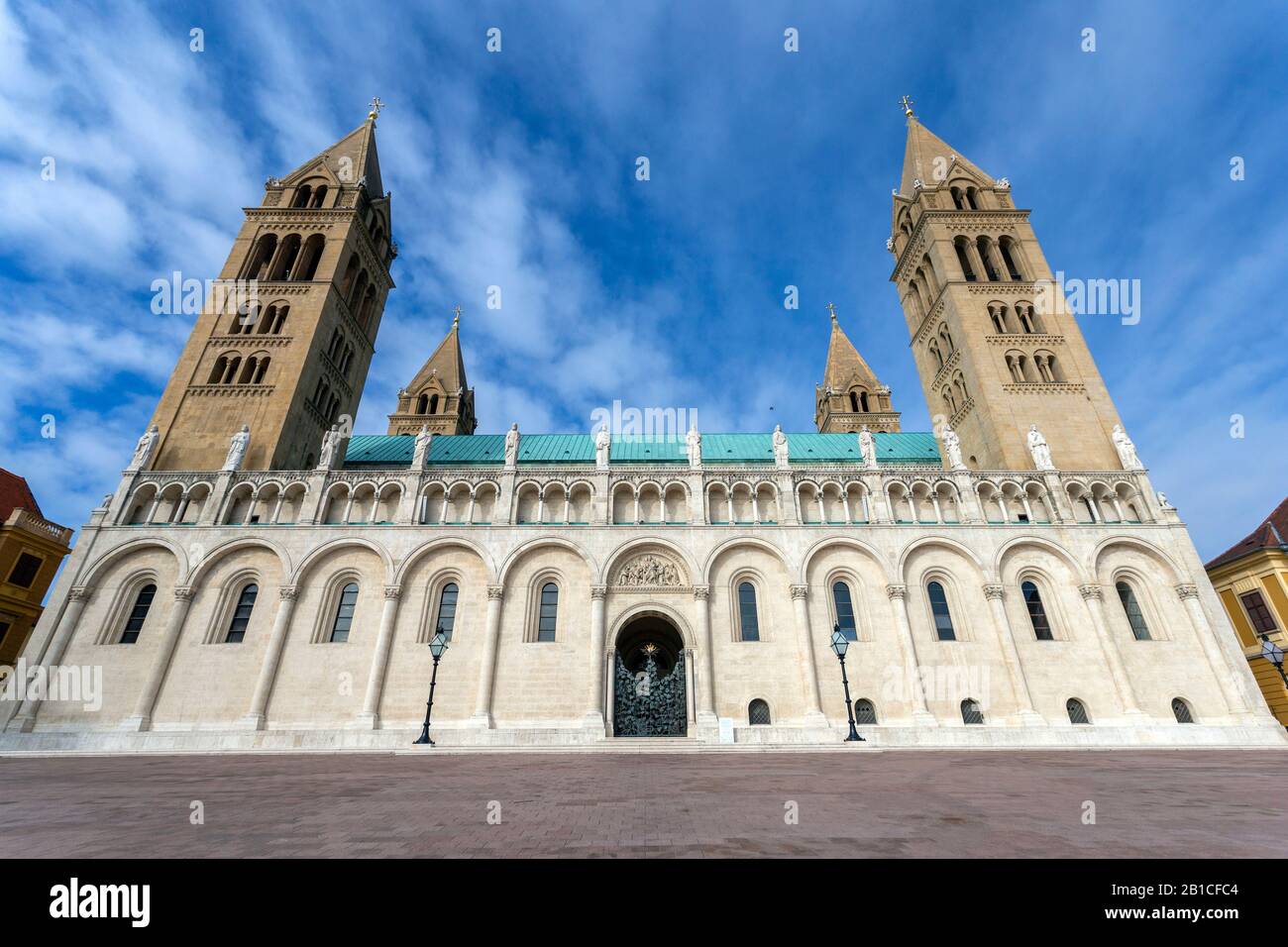 Sts. Peter and Paul's Cathedral Basilica or the Pecs Cathedral in Pecs ...