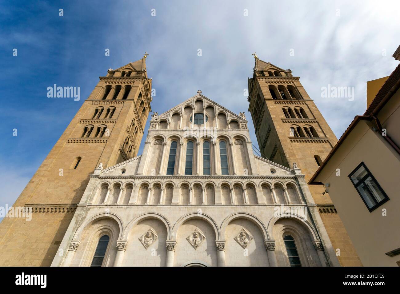 Sts. Peter and Paul's Cathedral Basilica or the Pecs Cathedral in Pecs ...