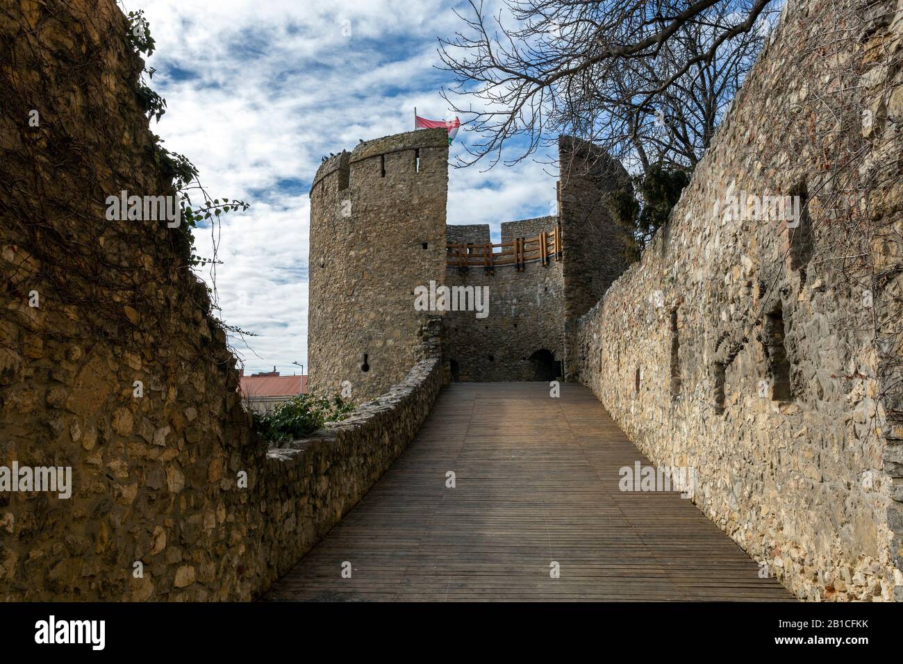 The Barbican, the 15th century bastion in Pecs, Hungary Stock Photo - Alamy