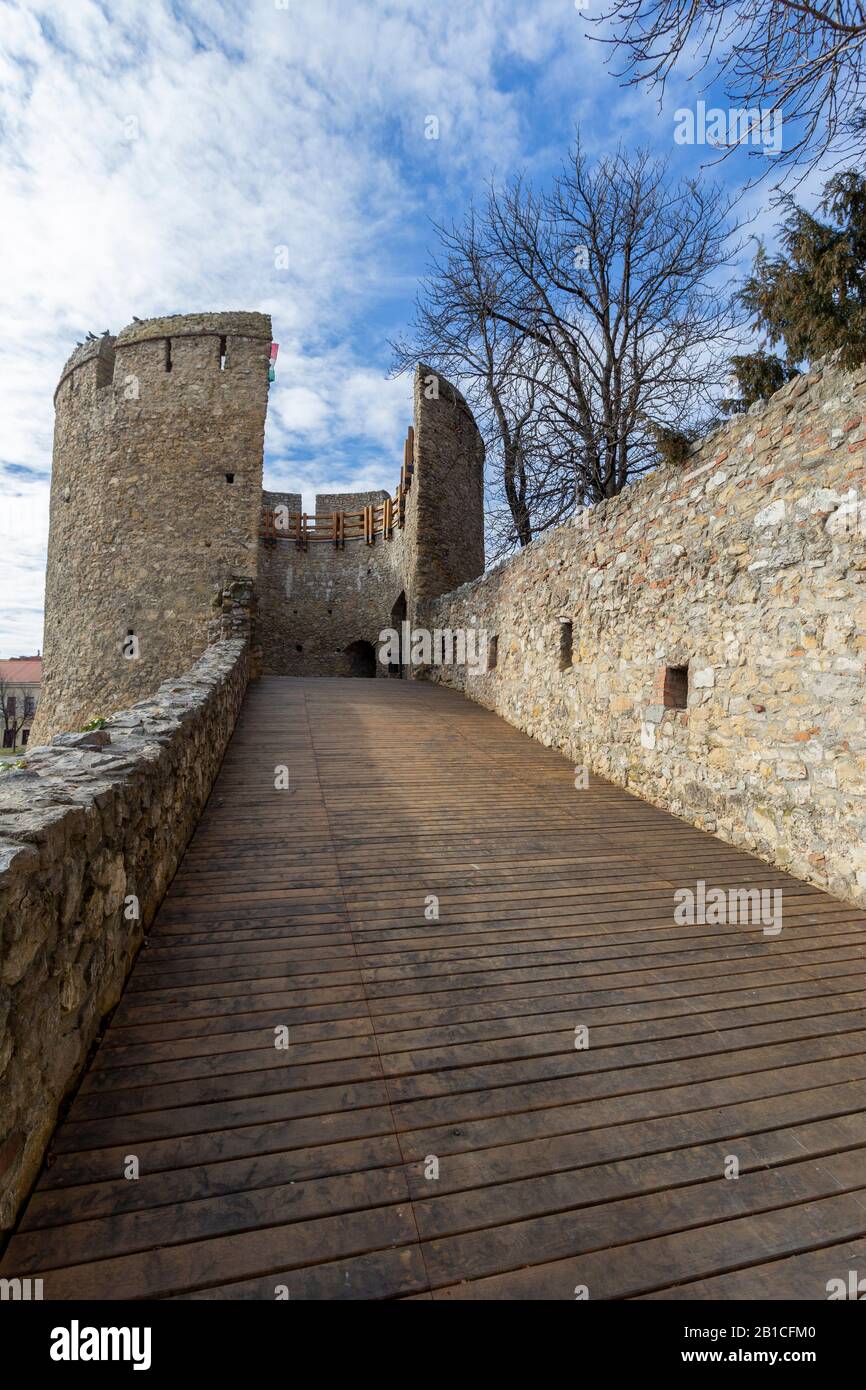 The Barbican, the 15th century bastion in Pecs, Hungary Stock Photo - Alamy