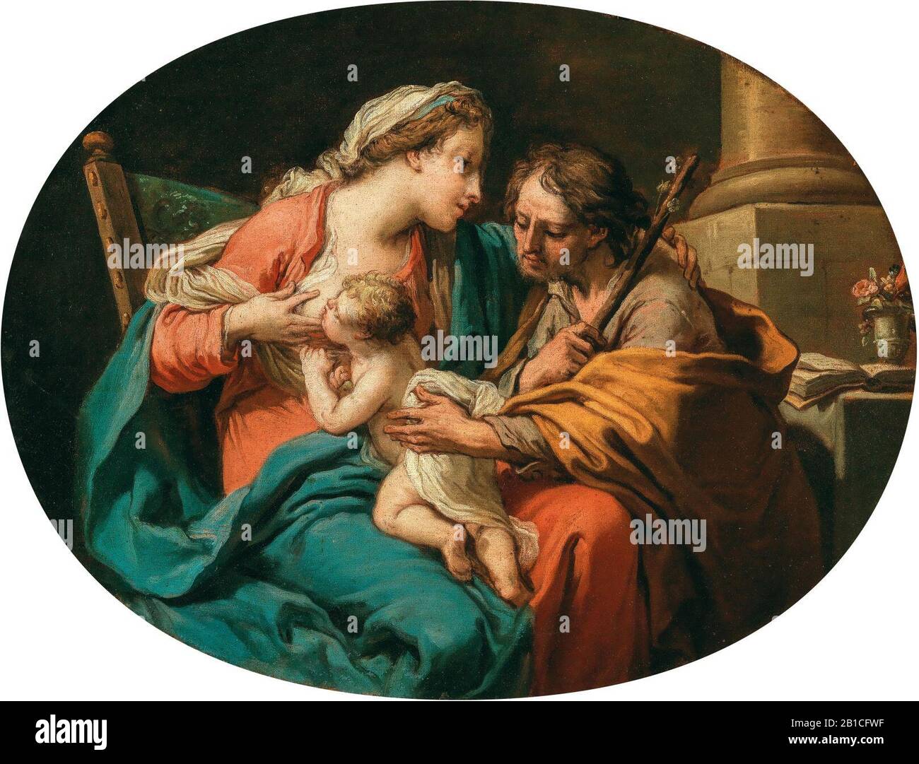 Gaetano Gandolfi - The Holy Family Stock Photo - Alamy
