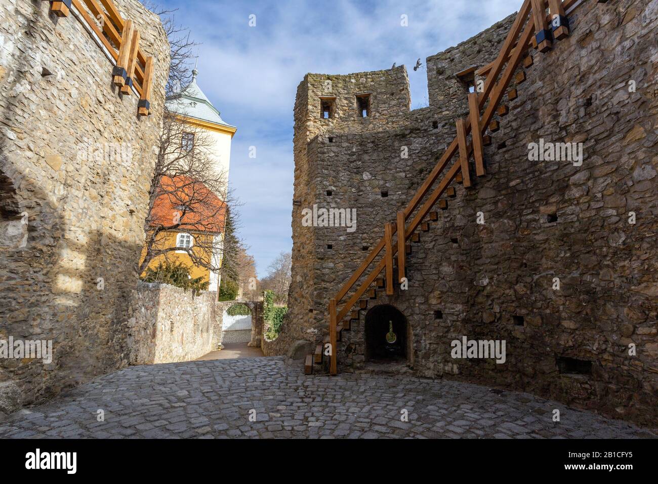The Barbican, the 15th century bastion in Pecs, Hungary Stock Photo - Alamy
