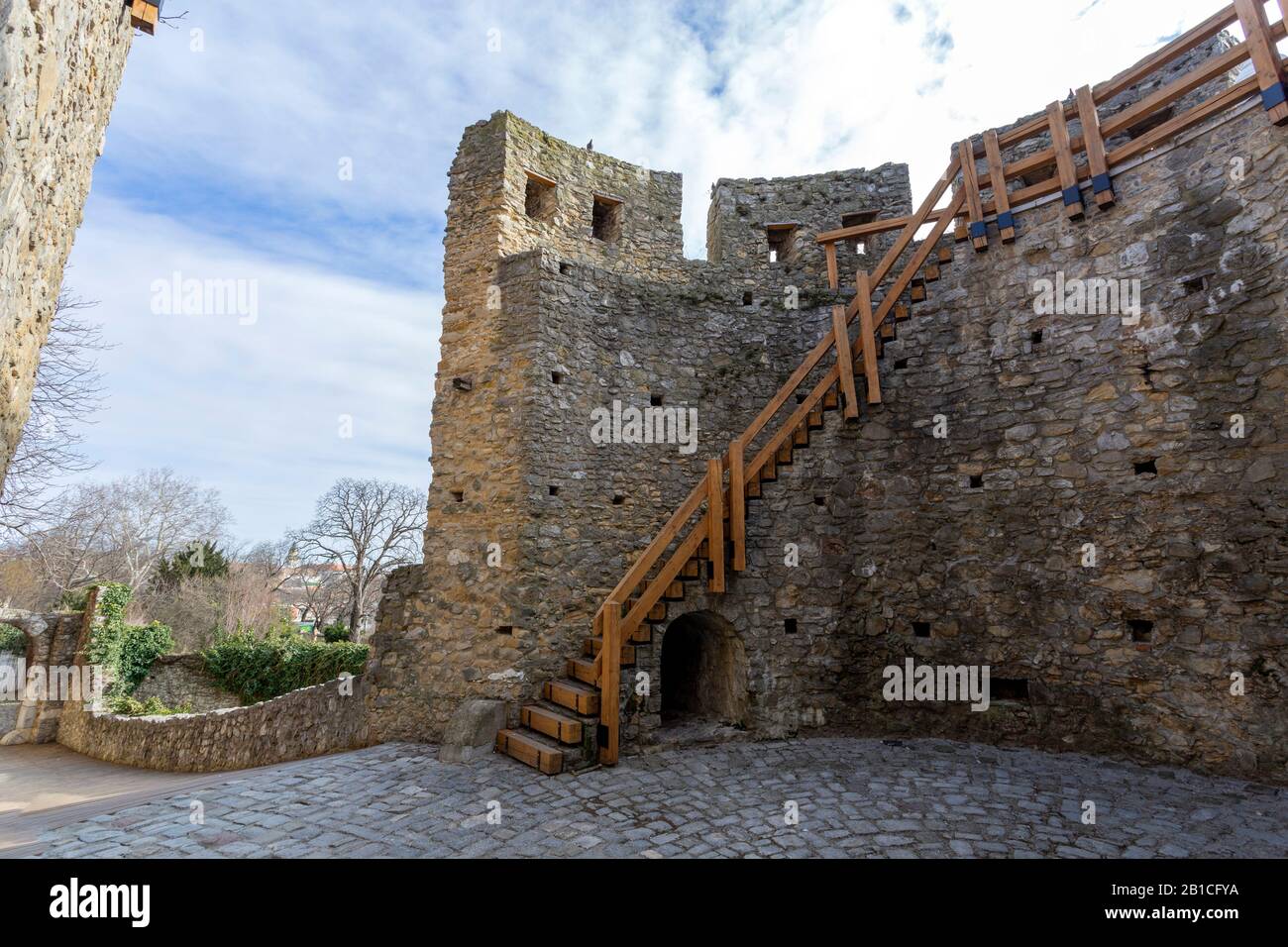 The Barbican, the 15th century bastion in Pecs, Hungary Stock Photo - Alamy