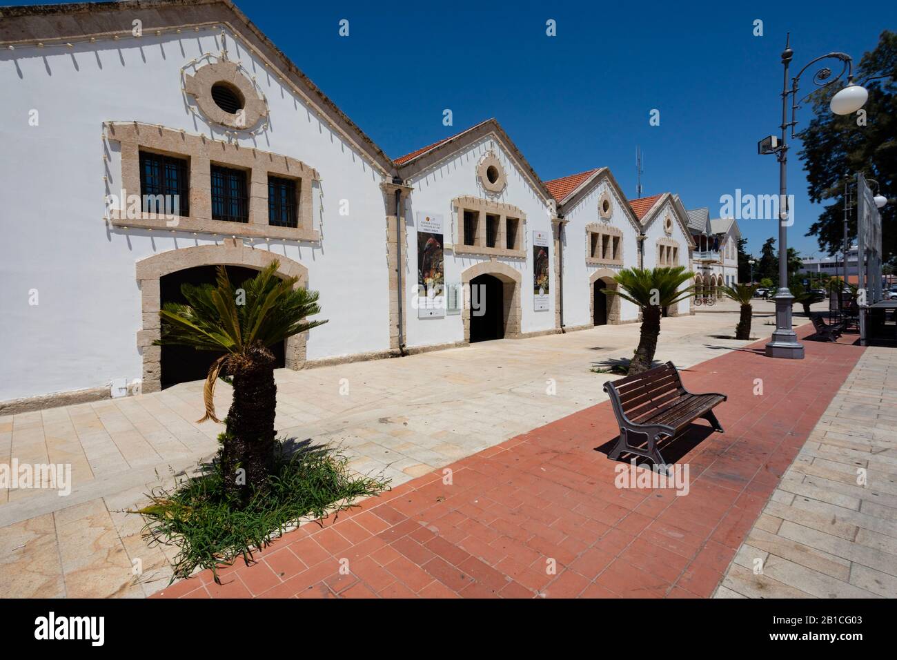 Colonial buildings in Europa Square, Larnaca, Cyprus. 2019 Stock Photo ...