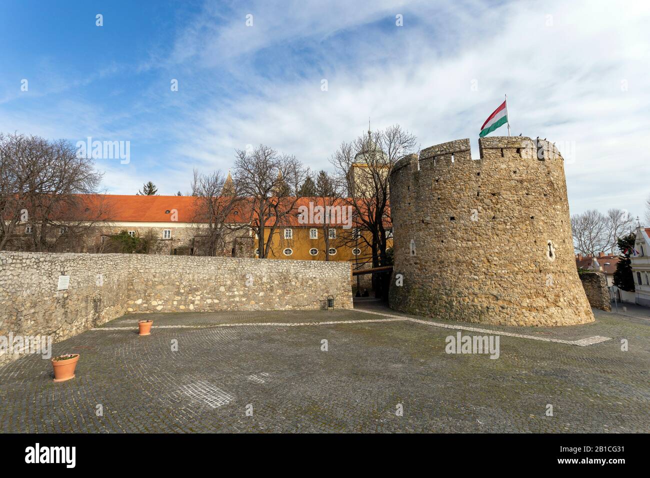 The Barbican, the 15th century bastion in Pecs, Hungary Stock Photo - Alamy