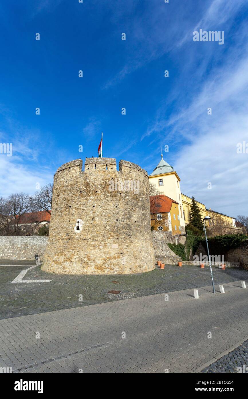 The Barbican, the 15th century bastion in Pecs, Hungary Stock Photo - Alamy
