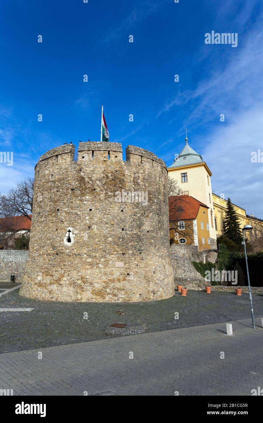 The Barbican, the 15th century bastion in Pecs, Hungary Stock Photo - Alamy