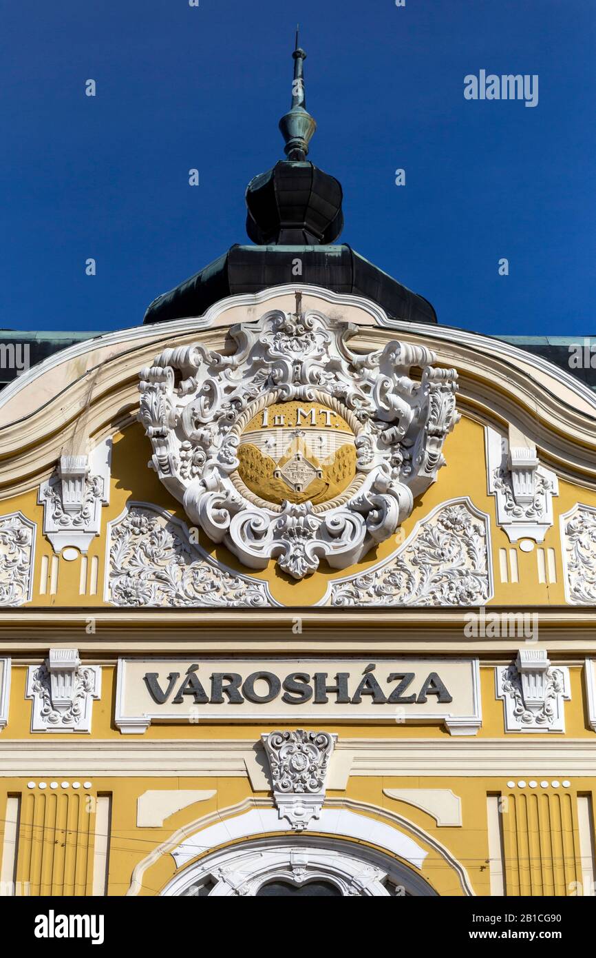 Pecs Town Hall or the County Hall of Baranya in Pecs, Hungary Stock ...