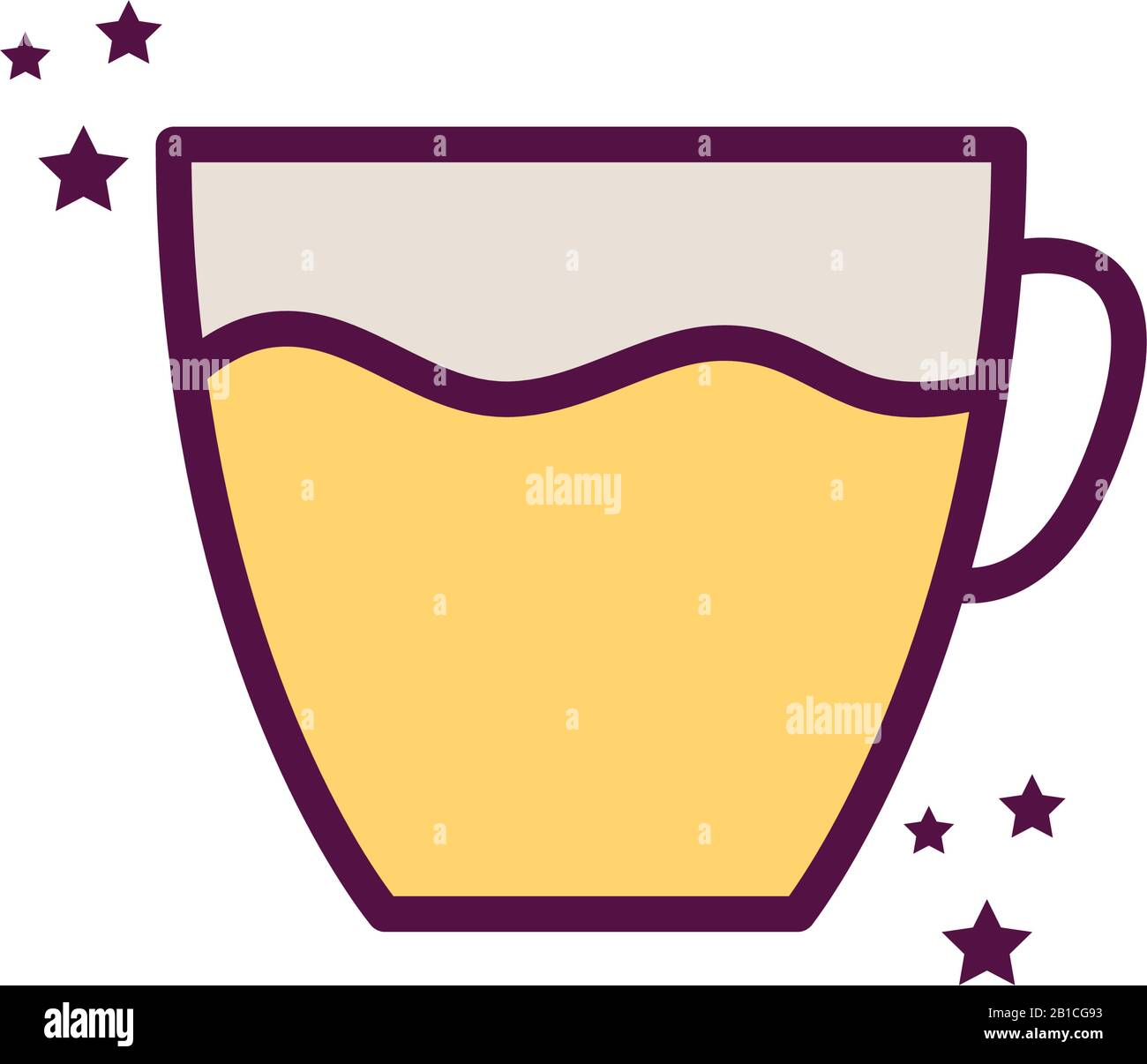 Isolated drink cup line and fill style icon vector design Stock Vector ...