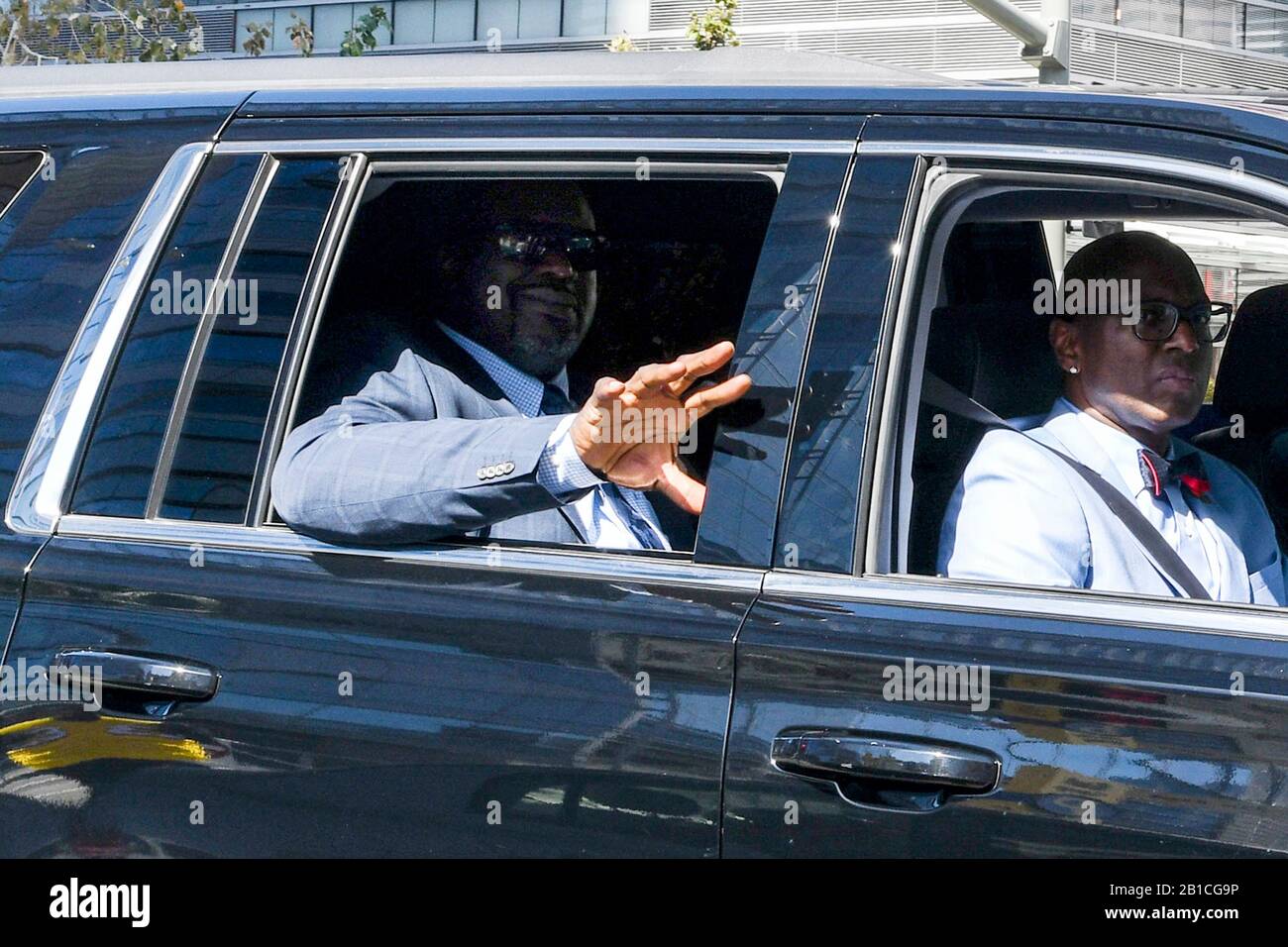 Los Angeles, CA. 24th Feb, 2020. Shaquille O'Neal Seen Leaving the Kobe ...