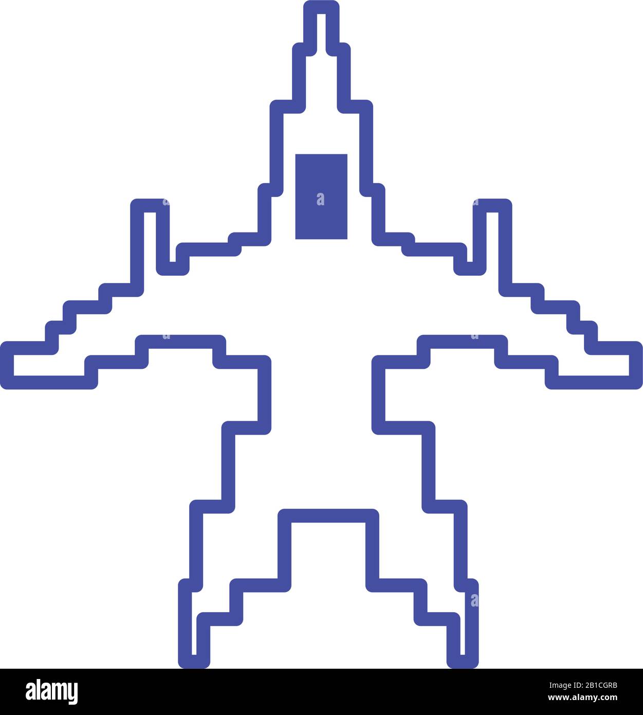 pixel airplane line style icon design, Videogame play leisure gaming ...