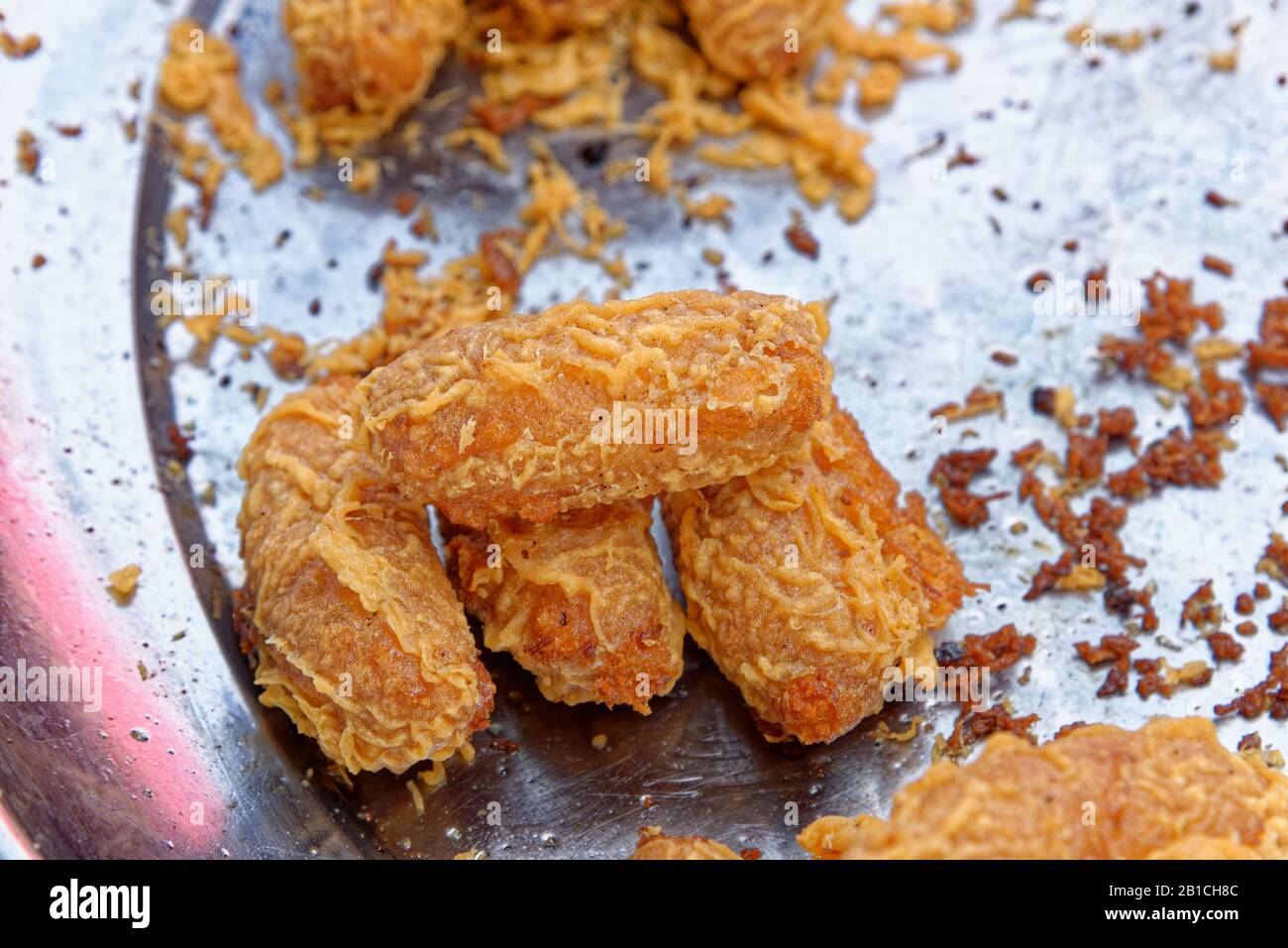 Traditional thai street food - fried banana Stock Photo - Alamy