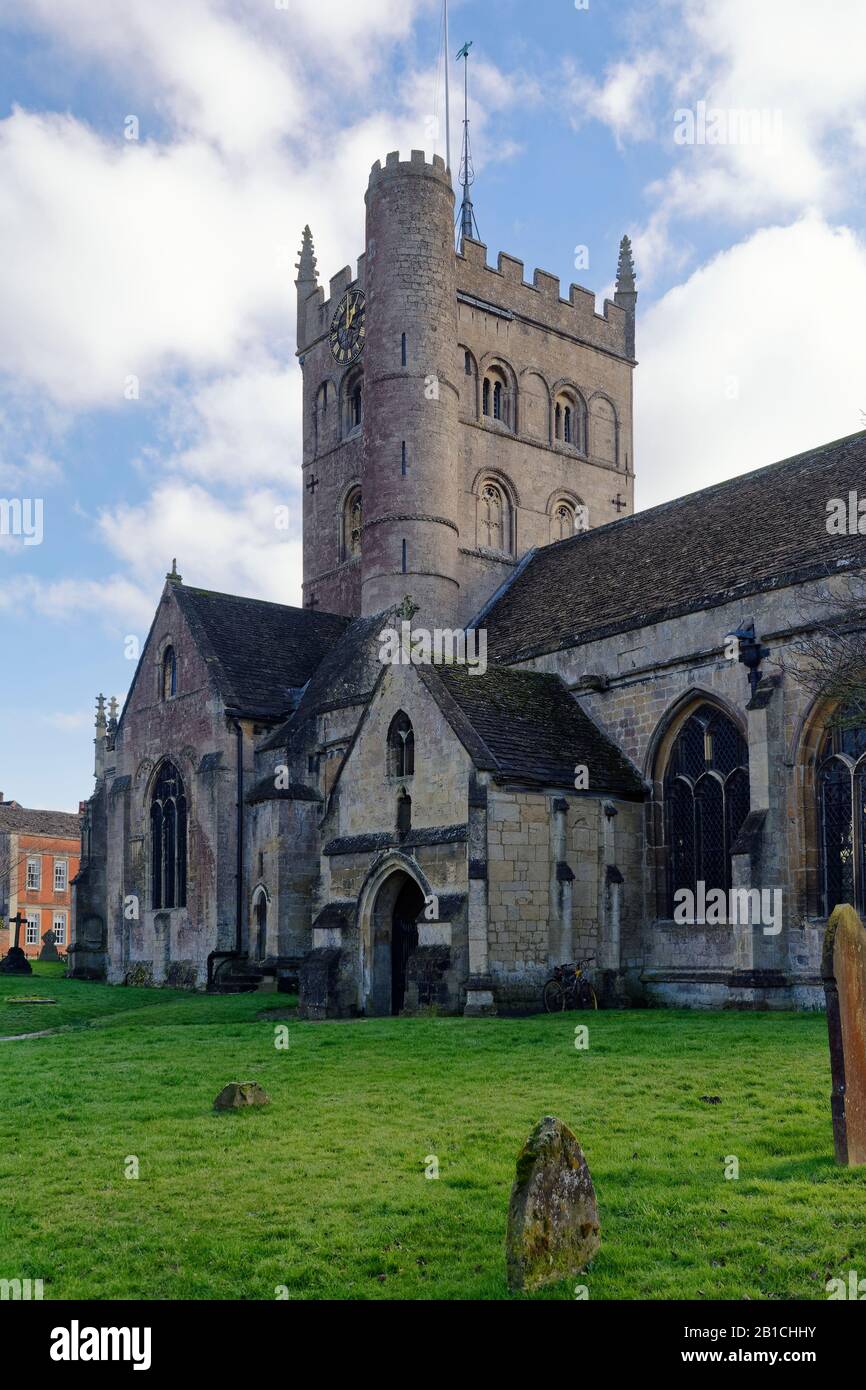 Wiltshire st john the baptist church hi-res stock photography and ...