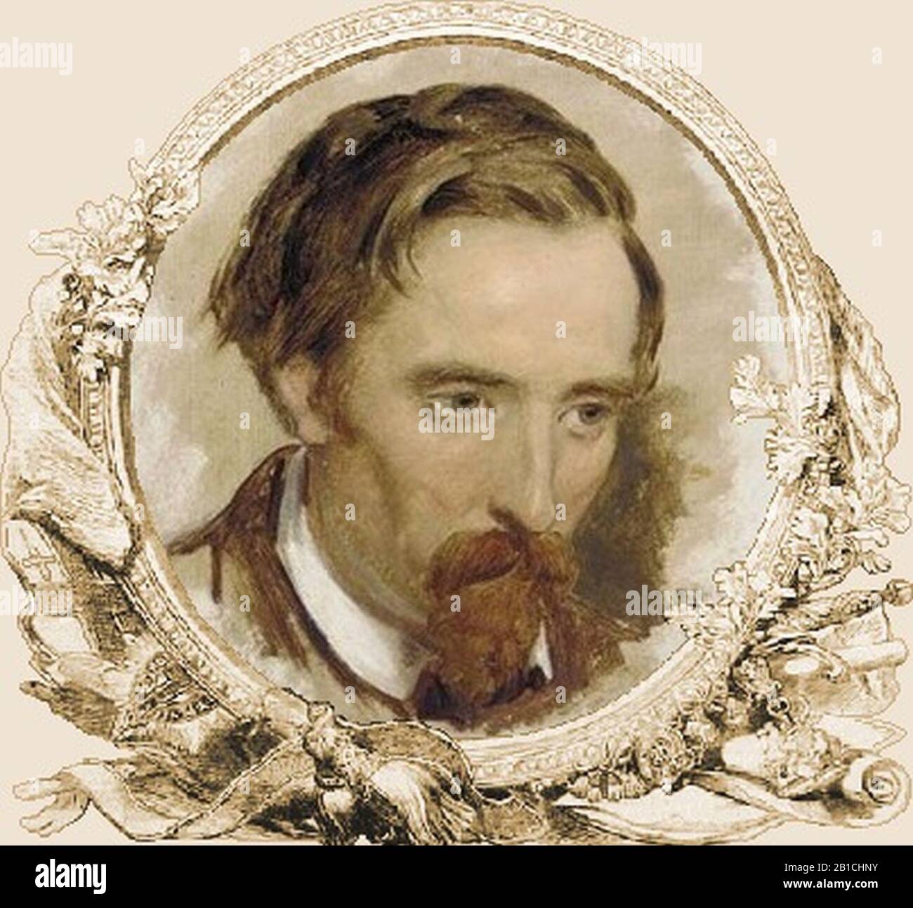 Gale William 1823-1909-Self-portrait Stock Photo - Alamy
