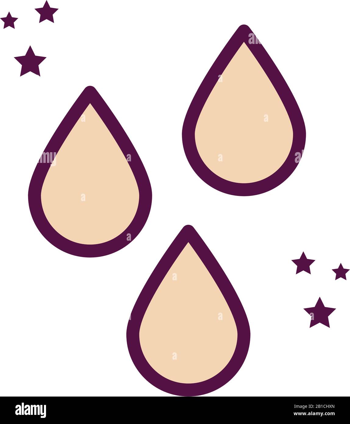 Isolated milk drops line and fill style icon vector design Stock Vector ...