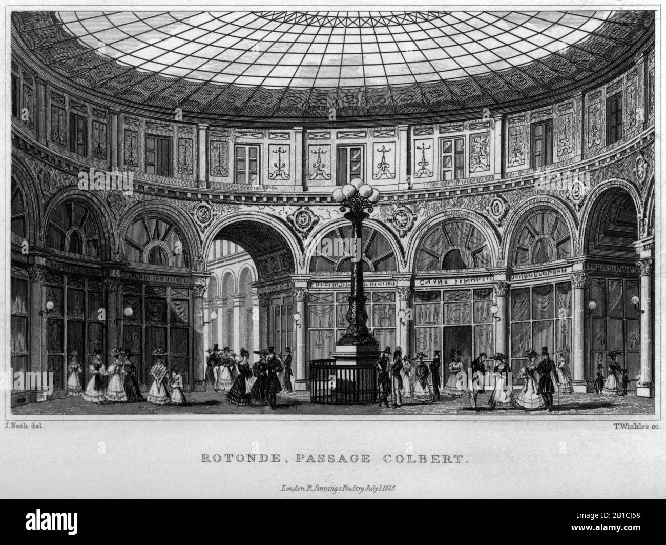Galerie Colbert, 1831 Stock Photo - Alamy