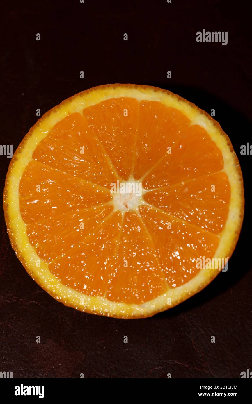 Cutted orange center macro macro background high quality Stock Photo ...