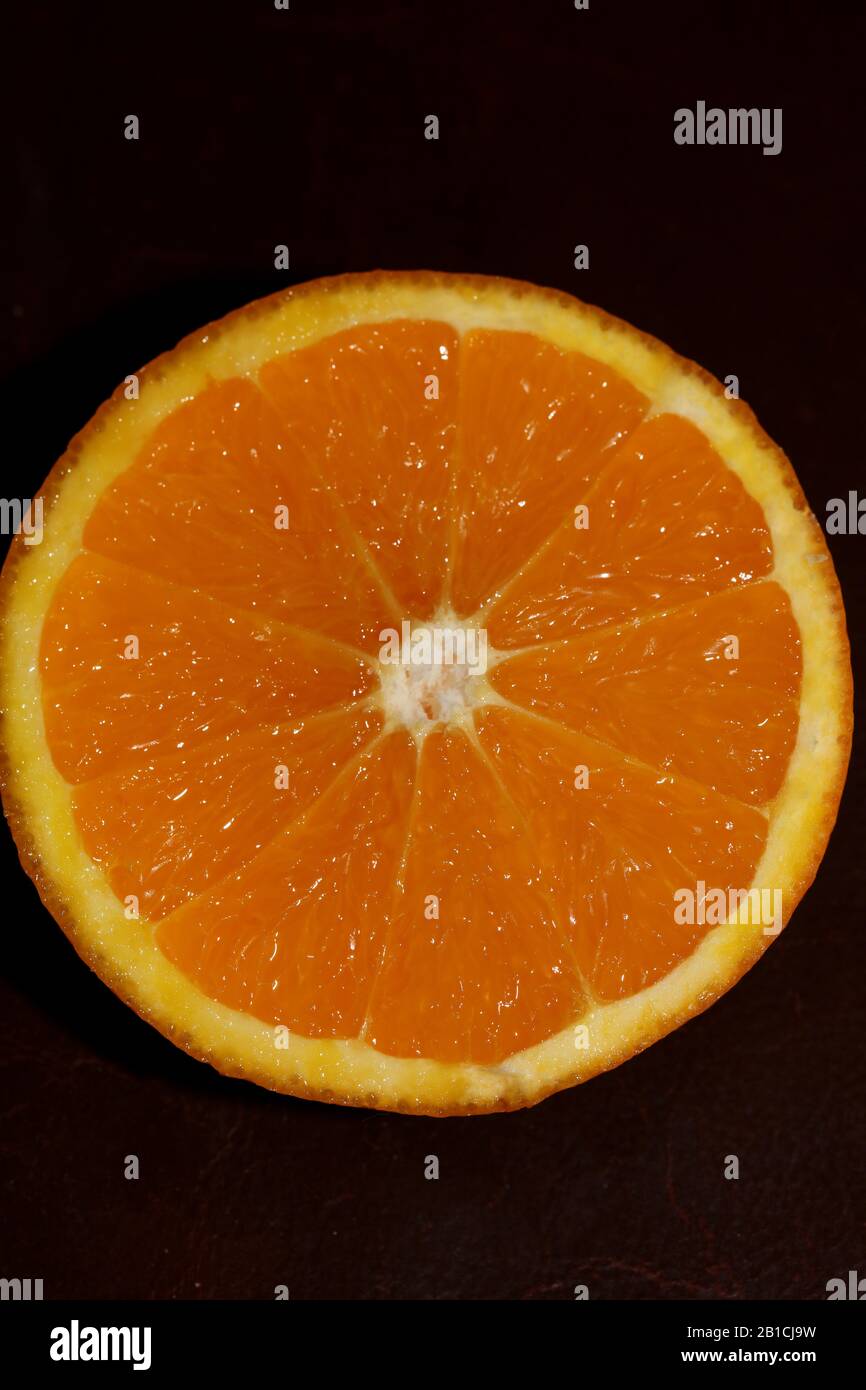 Cutted orange center macro macro background high quality Stock Photo ...