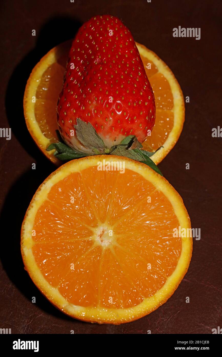 Cutted orange center macro macro background high quality Stock Photo ...