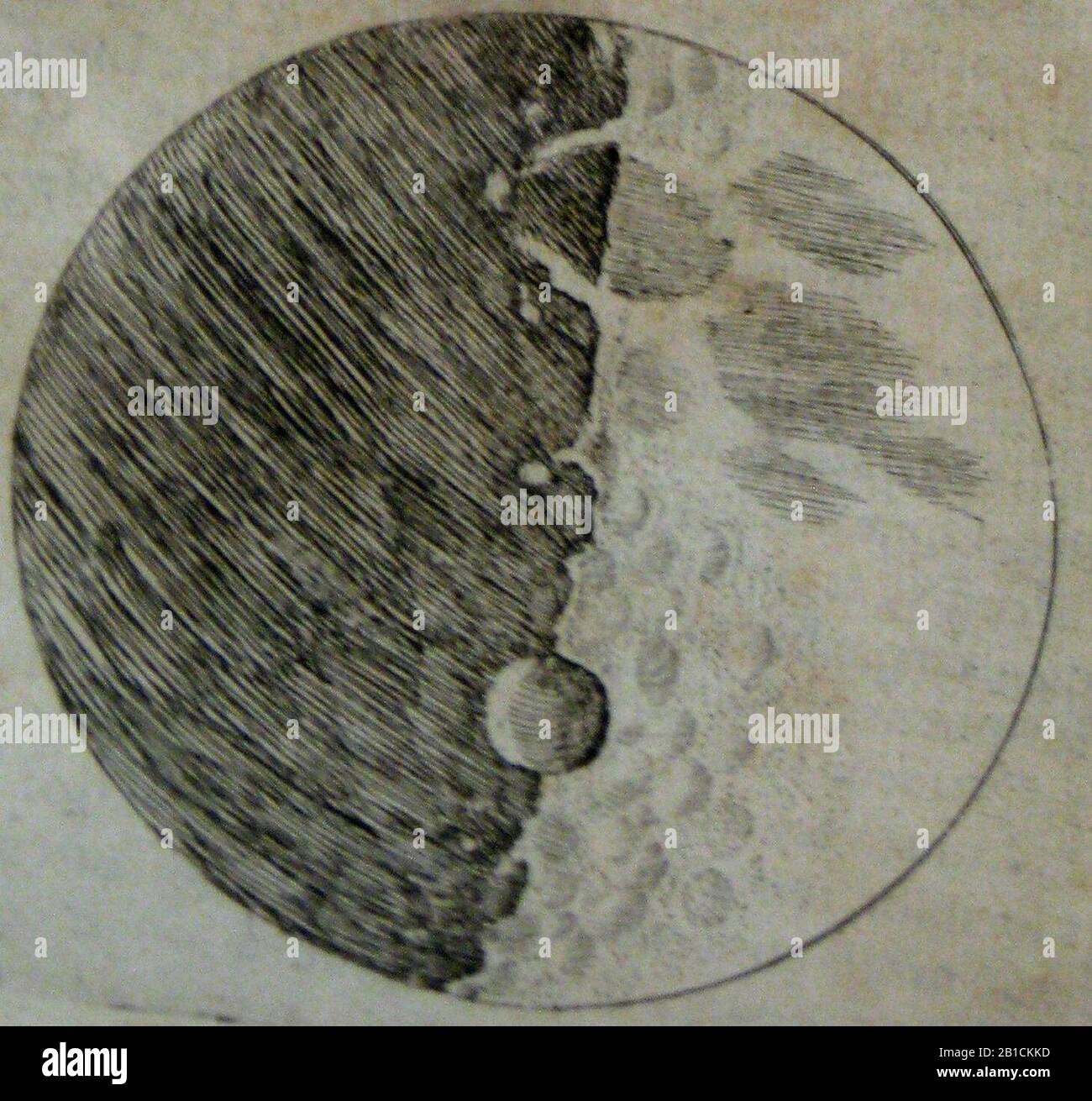 Galileos Original Moon Drawings (3053656871 Stock Photo - Alamy